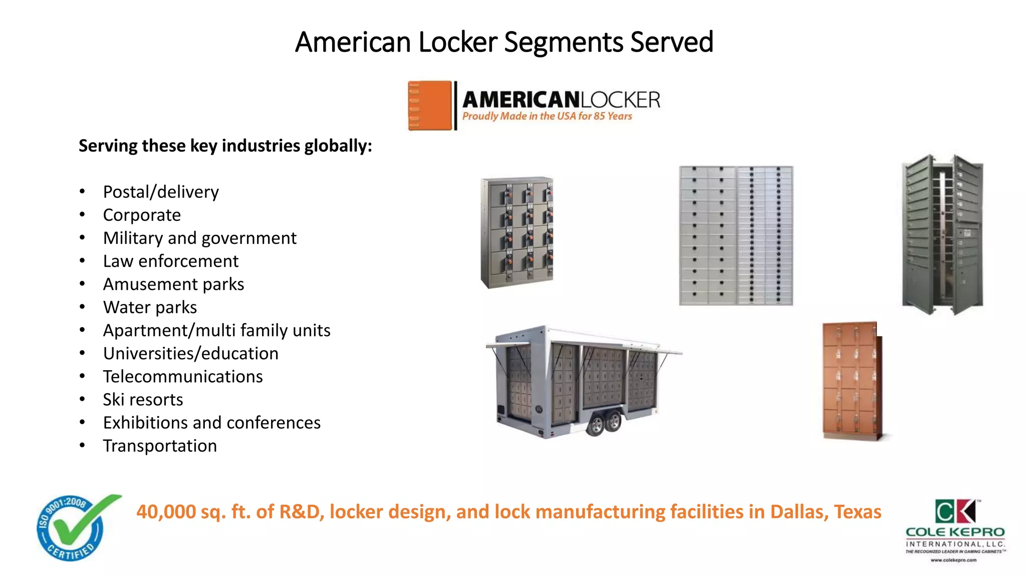 American locker overview_2017 | PPTX