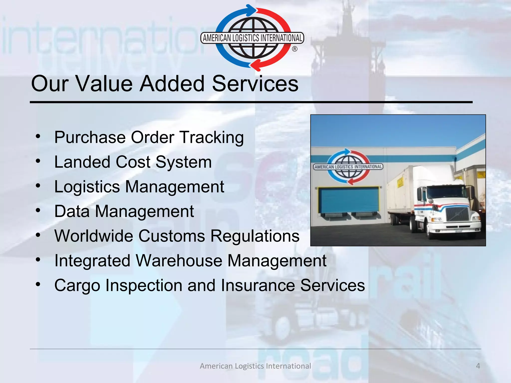 American Logistics International Presentation | PPT