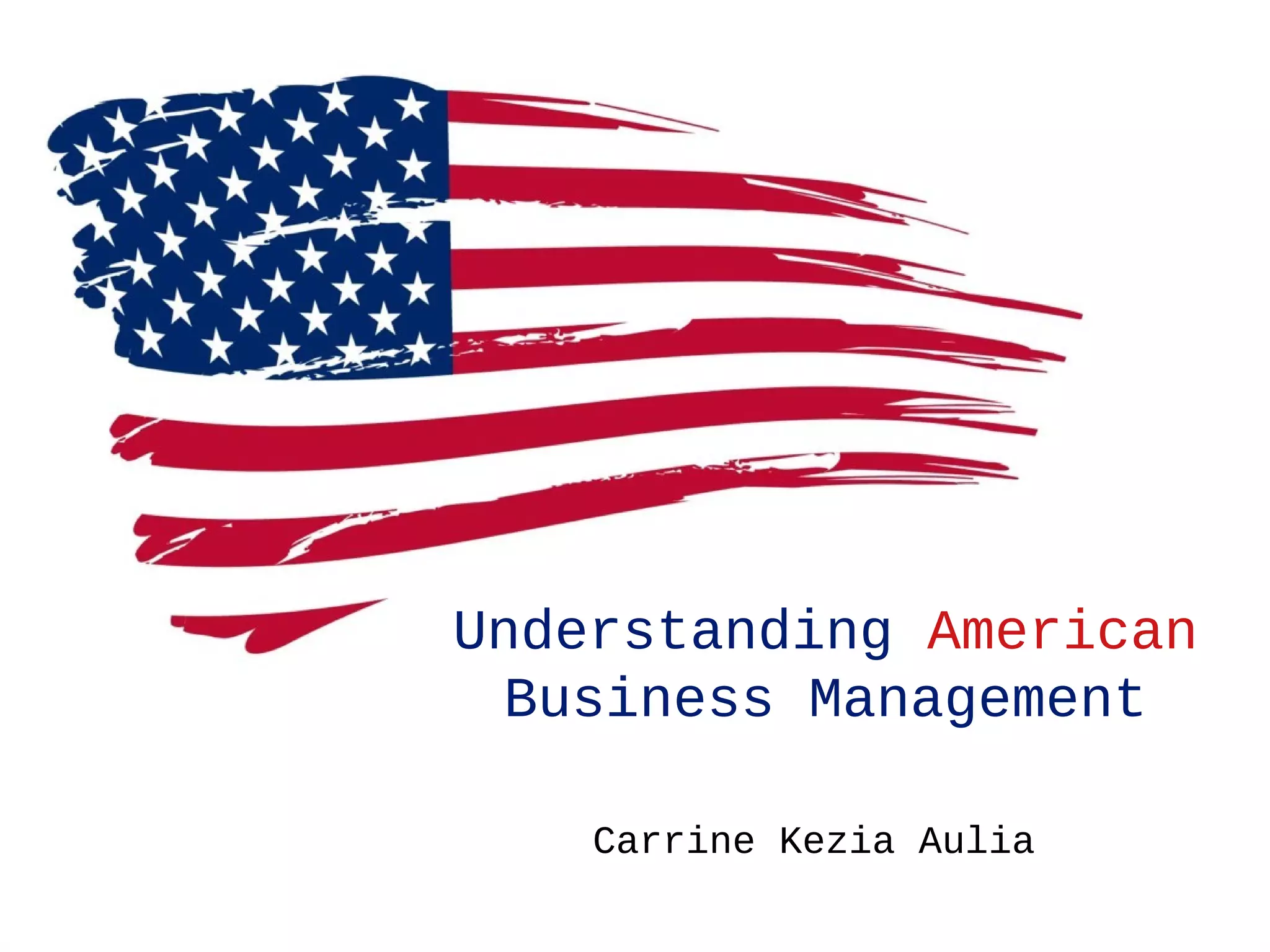 American Management Style | PPT