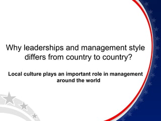 American Management Style | PPT