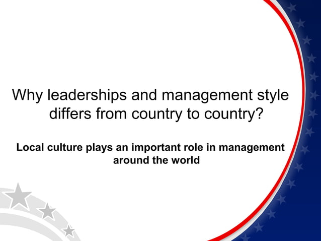 American Management Style | PPT | Business | Business and Finance