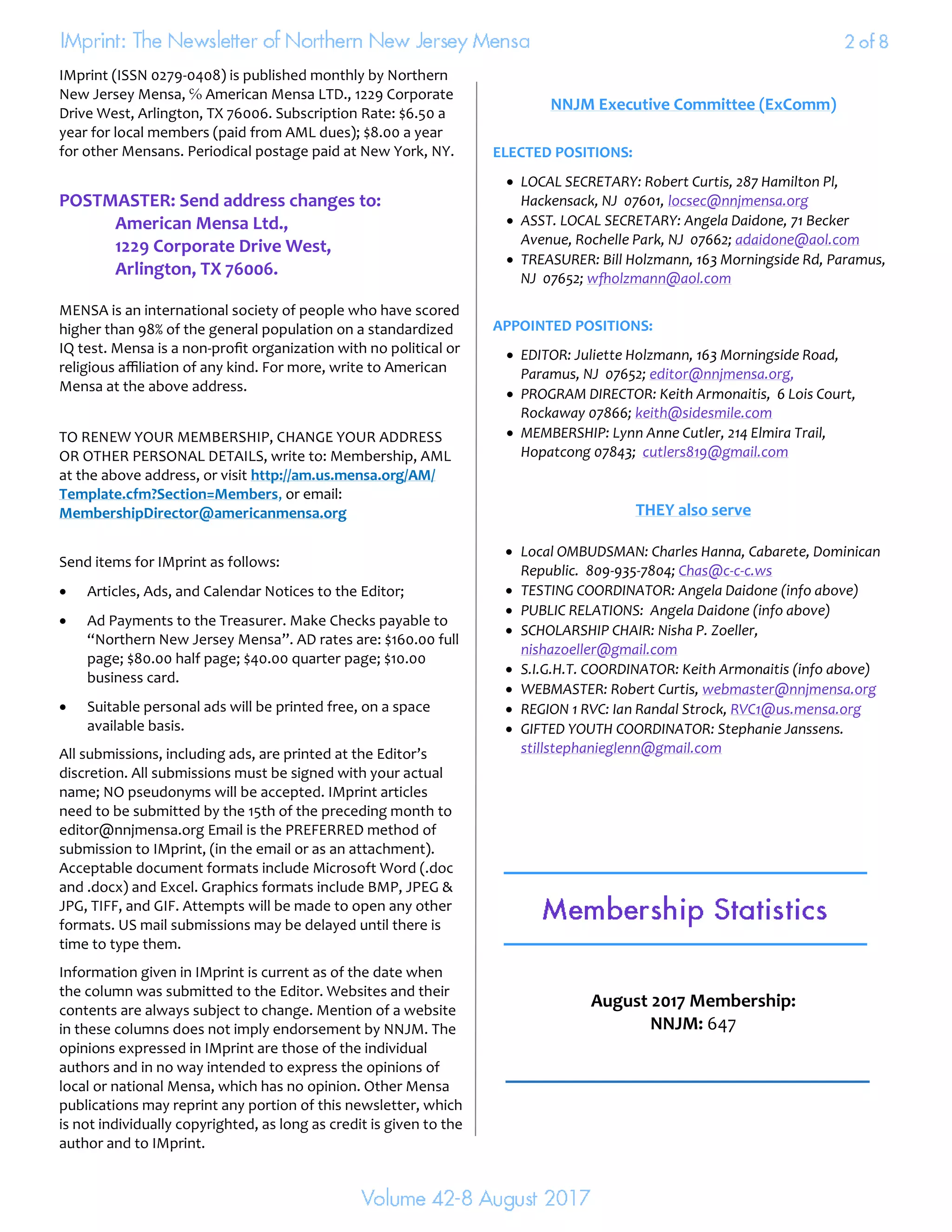 American MENSA IMprint Magazine | PDF