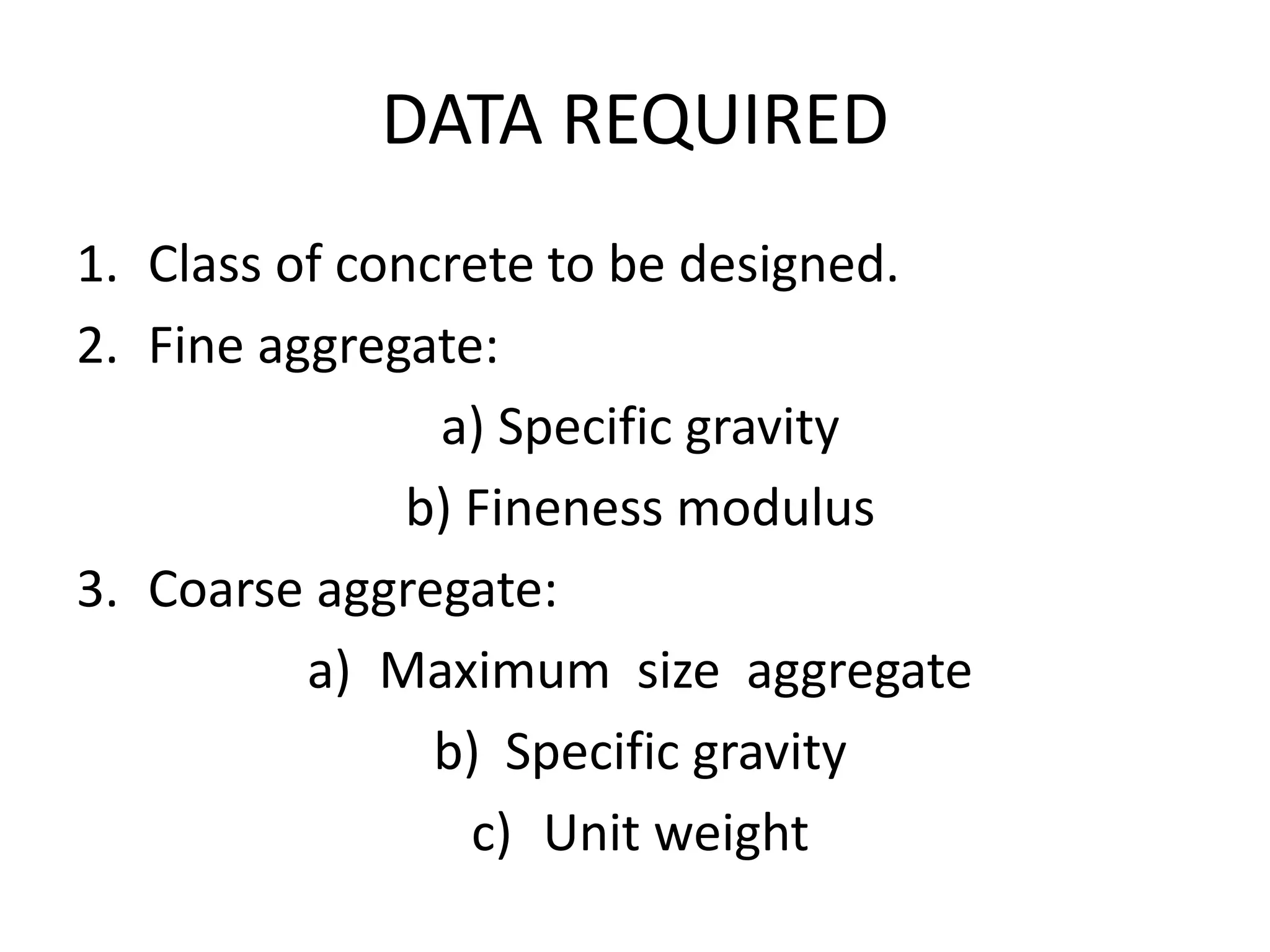American method for mix designing | PPTX