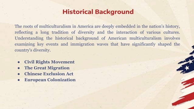 American Multiculturalism -paper 205 | PPT