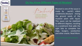Different Types of Mustard Sauces Explained | PPT