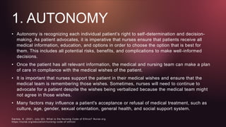 AMERICAN NURSES ASSOCIATION CODE OF ETHICS | PPTX