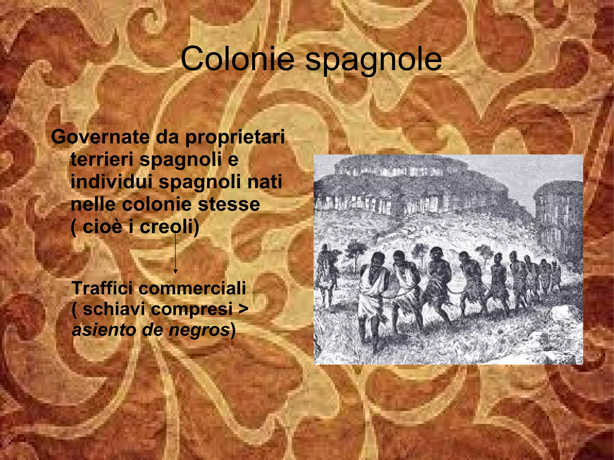America nord e sud > colonie | PPT