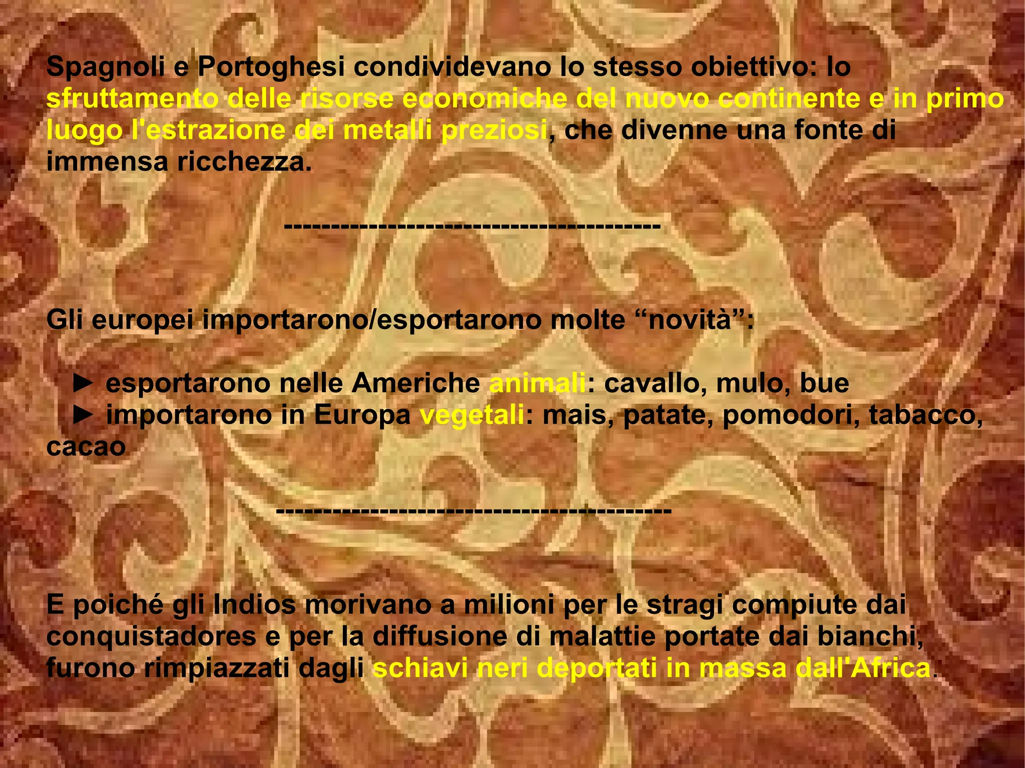 America nord e sud > colonie | PPT