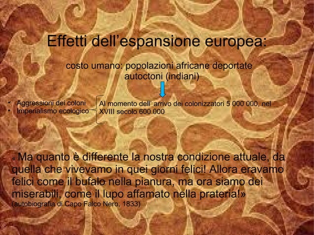 America nord e sud > colonie | PPT