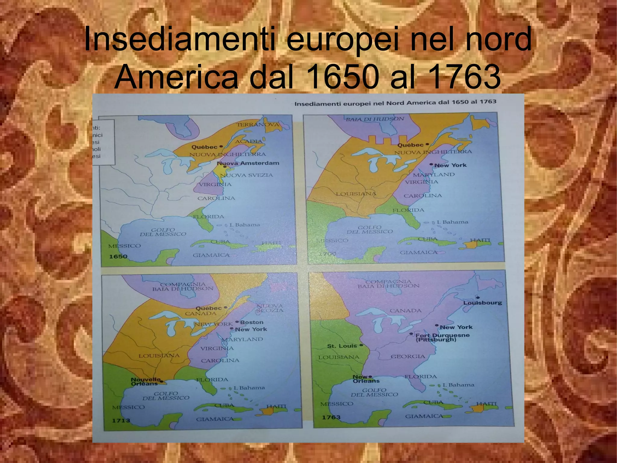 America nord e_sud XVI XVII XVIII | PPT