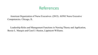 American organization of nurse executives (aone) | PPTX