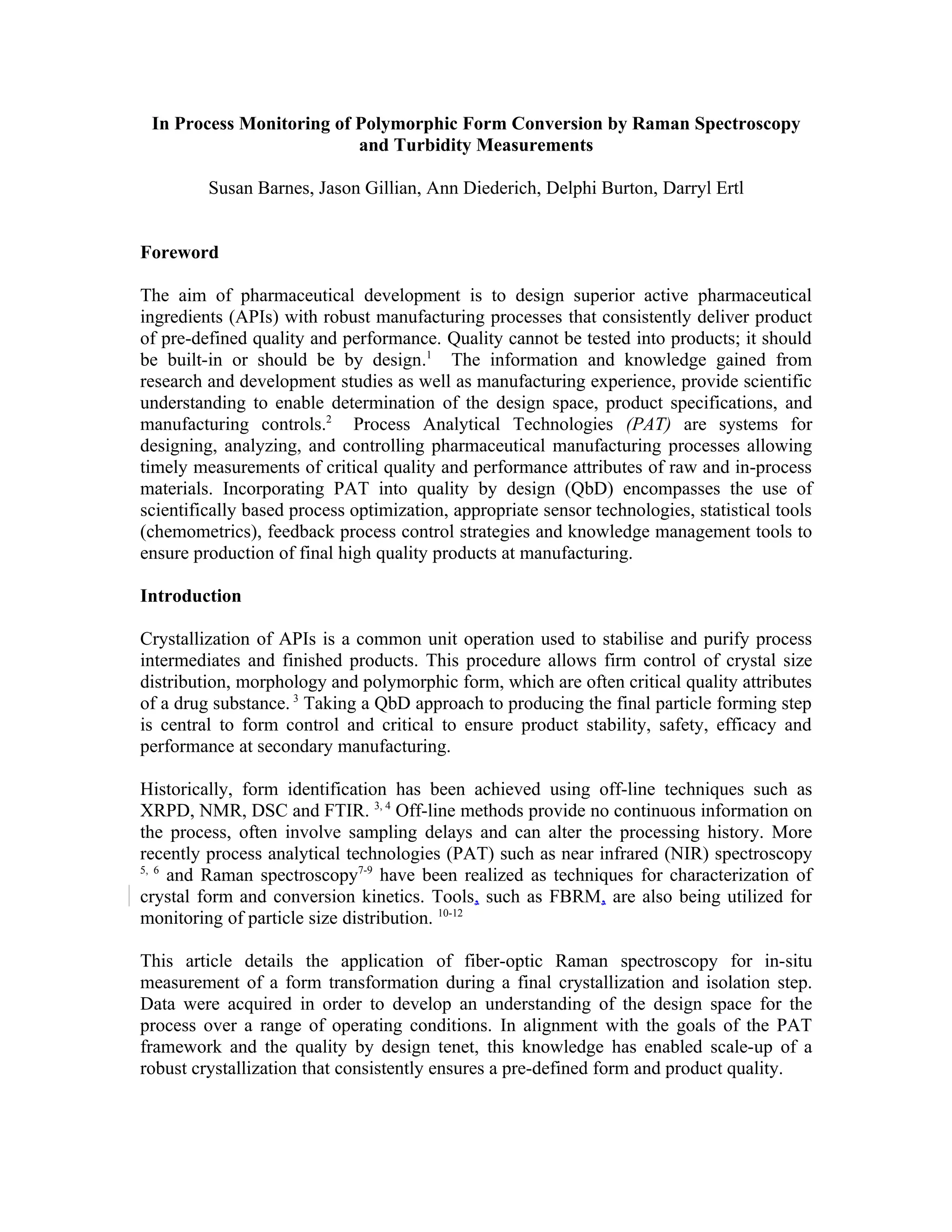 American Pharmaceutical Review Barnes Et Al | DOC