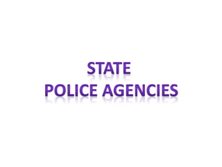 The Structure of the American police | PPTX