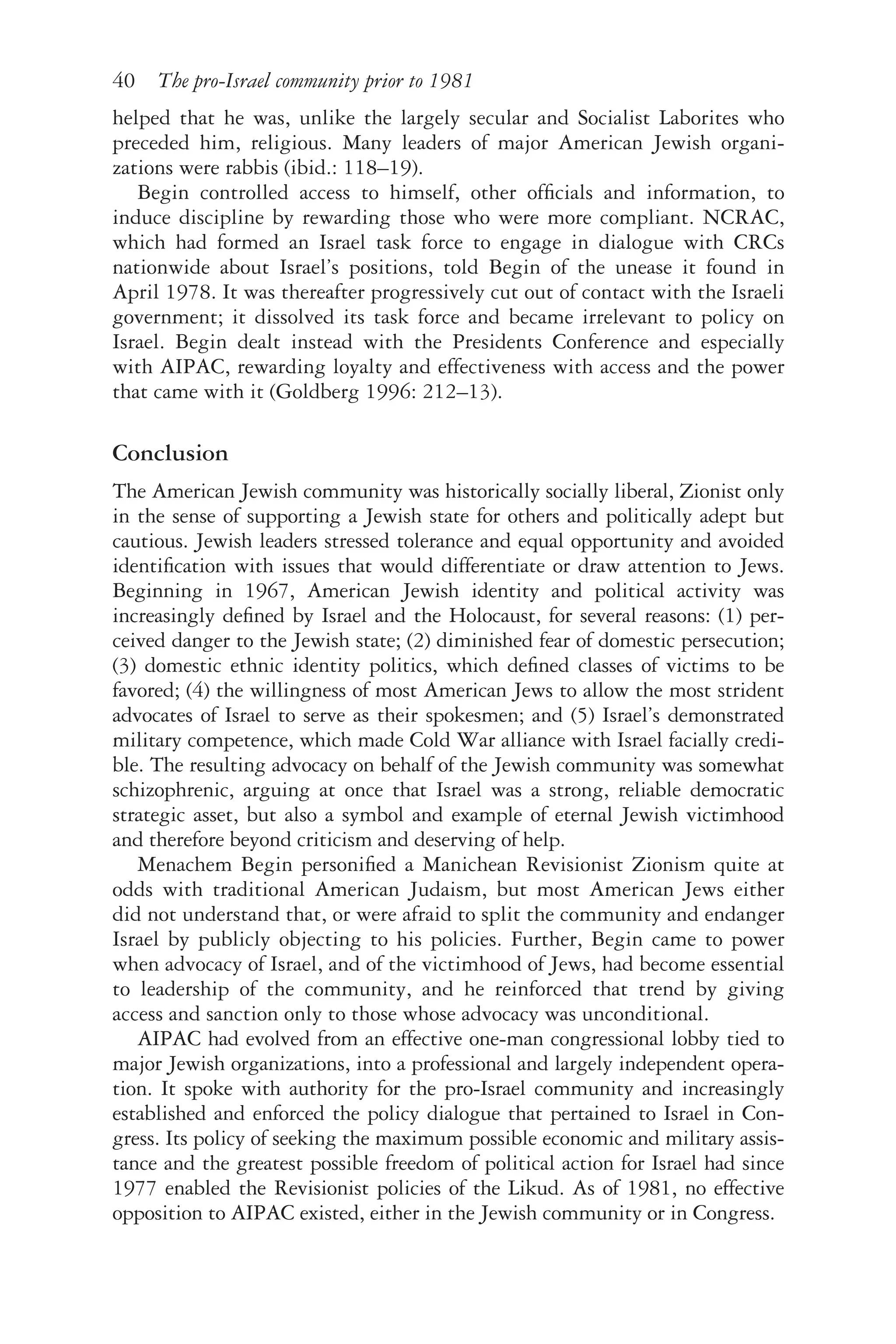 American policy toward israel, the power and limits of beliefs | PDF