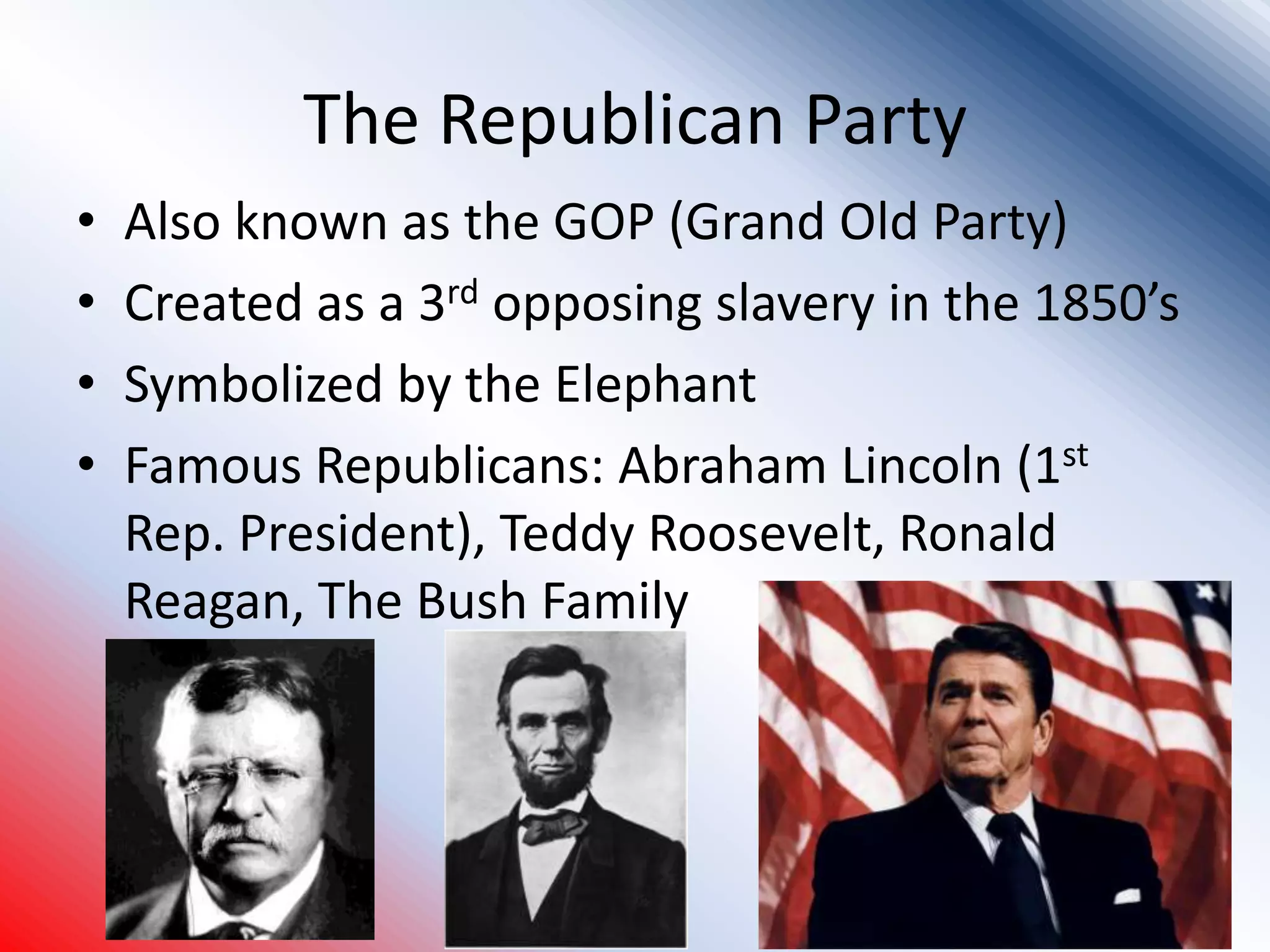 American political parties | PPTX | Civic affairs | Politics