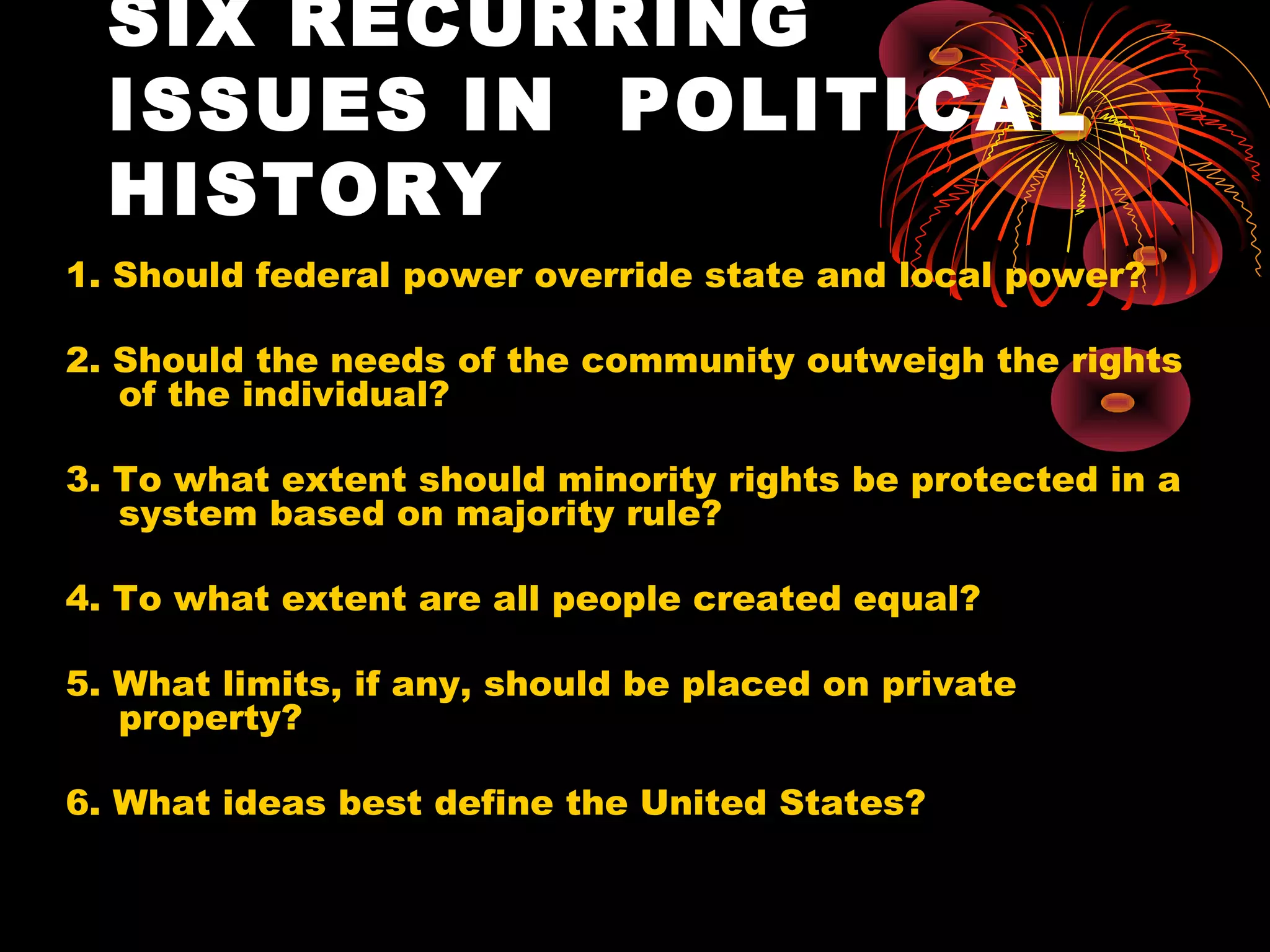 American political traditions revised | PPT
