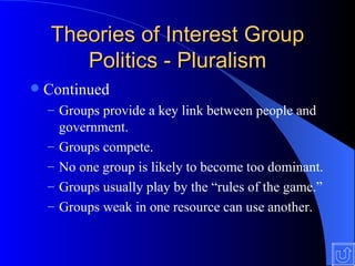 American powerpoint on elitism vrs pluralism | PPT