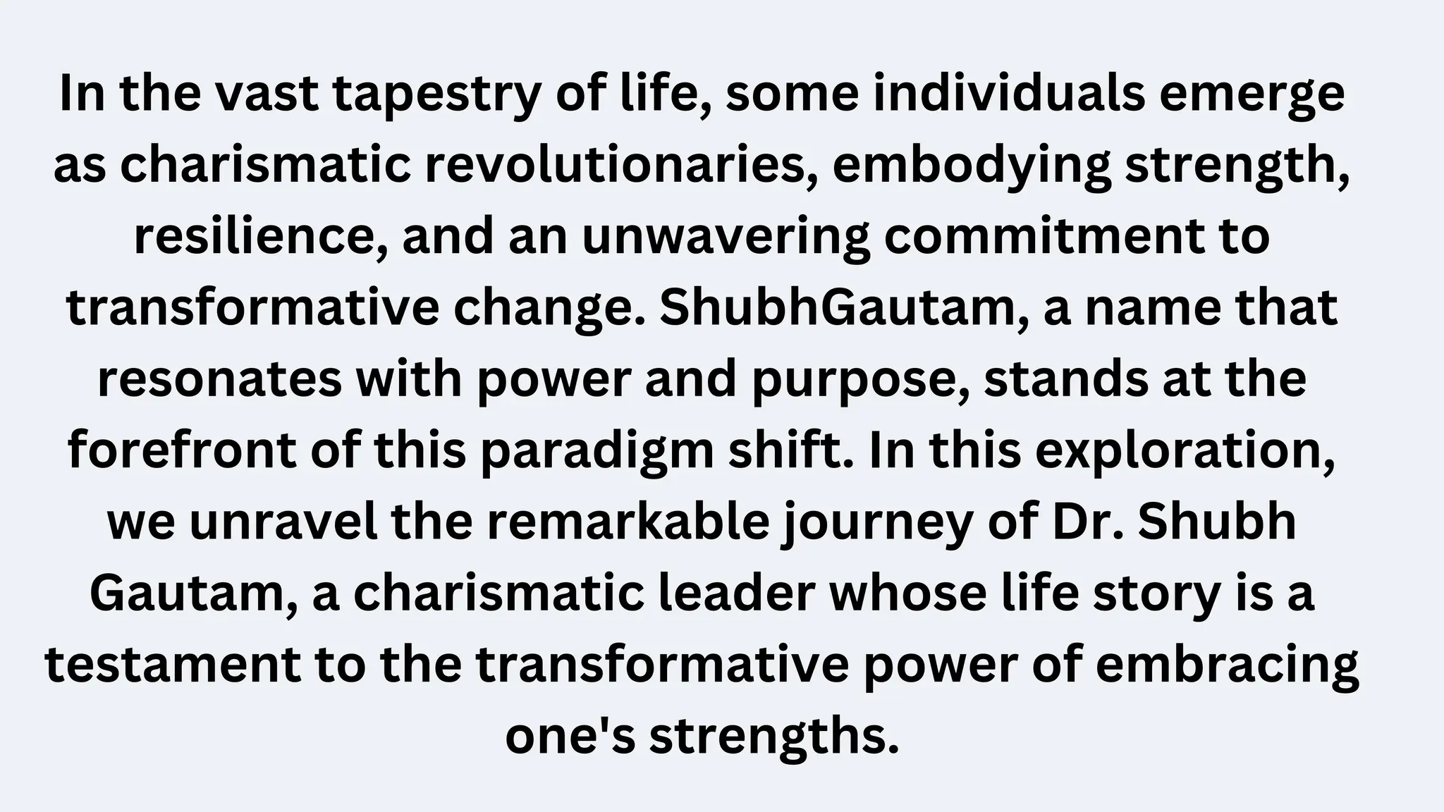Embracing Strength: Shubh Gautam's Charismatic Revolutionary Journey ...