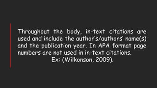 APA Method of Research | PPSX