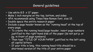 APA Method of Research | PPSX