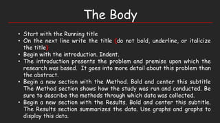 APA Method of Research | PPSX