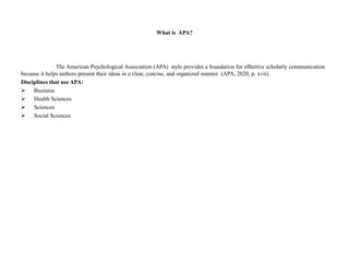 American Psychological Association 7th Edition.pptx