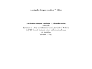 American Psychological Association 7th Edition.pptx