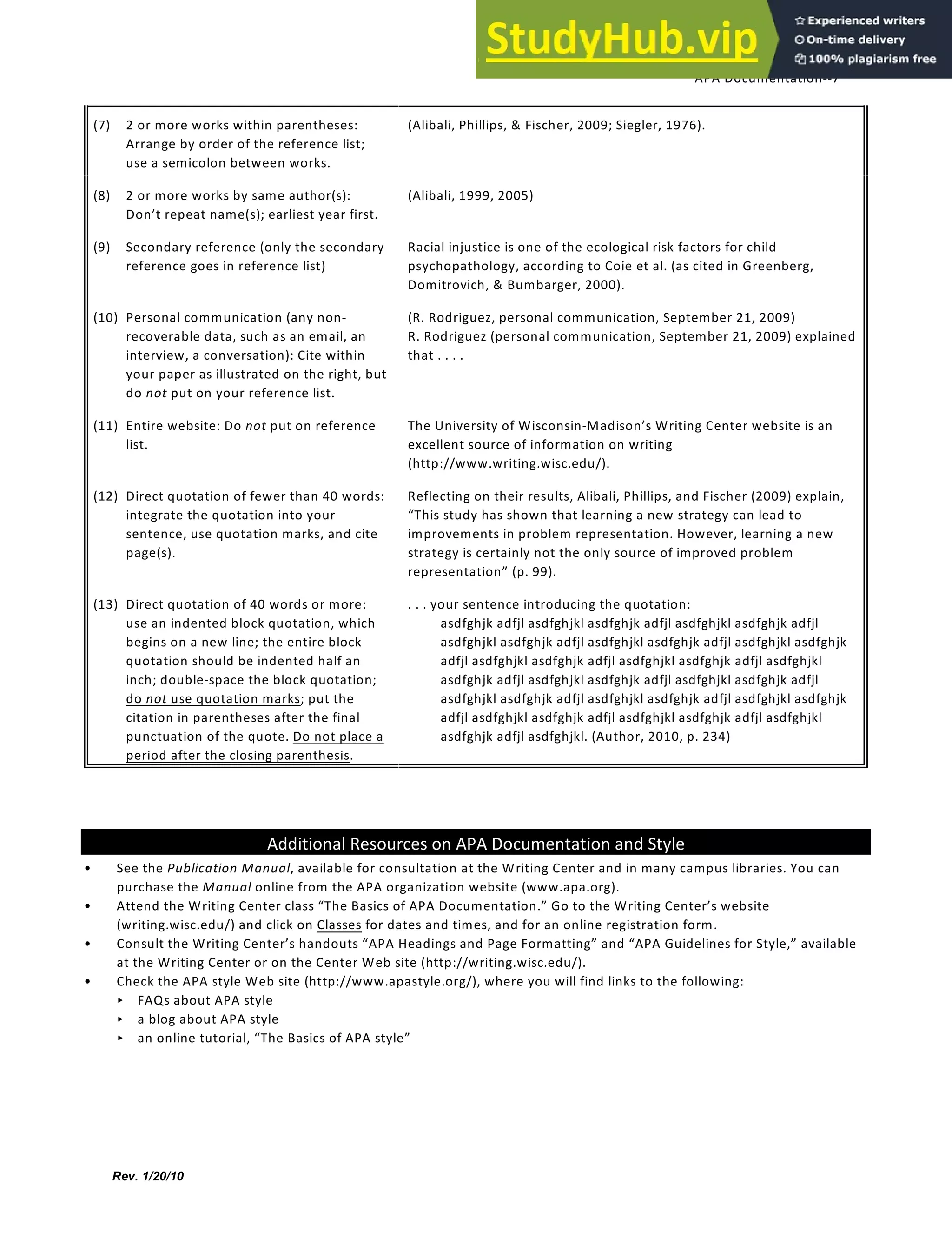 American Psychological Association (APA) FORMAT | PDF
