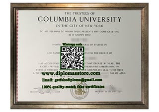 Columbia University diploma, phony Columbia University degree | PPT