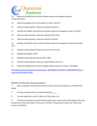 American public university math 110 complete course | PDF