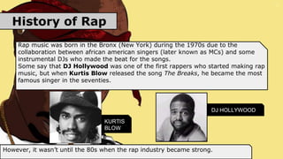 American rap presentation | PPTX