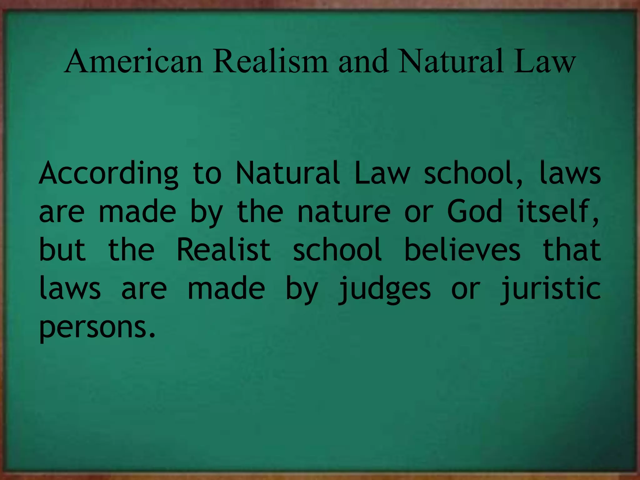 American realism- Legal Theory | PPTX