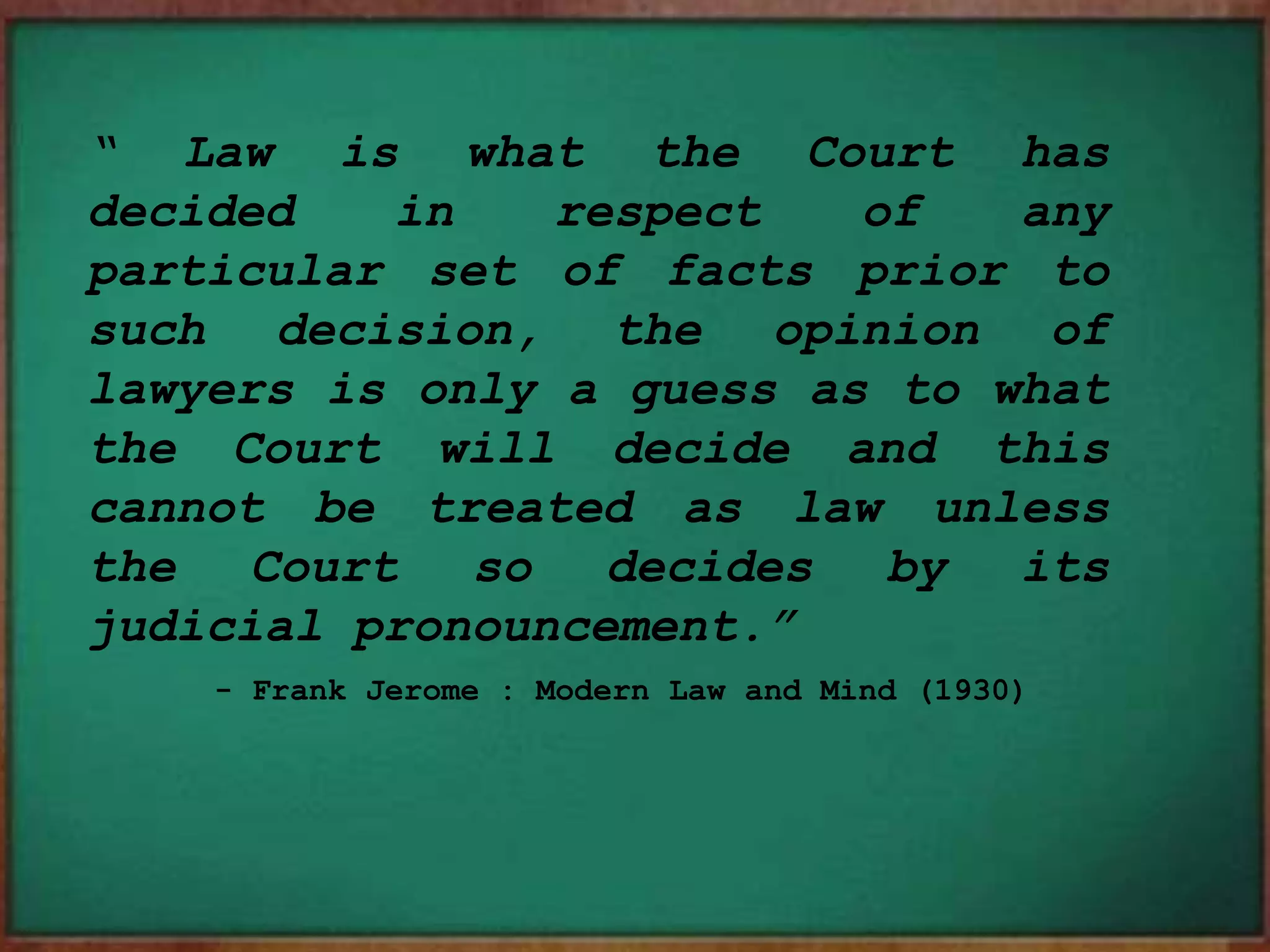 American realism- Legal Theory | PPTX