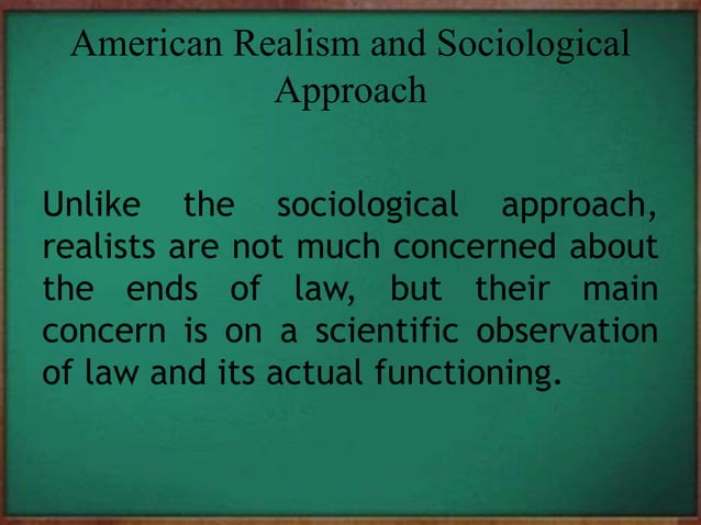 American realism- Legal Theory | PPTX