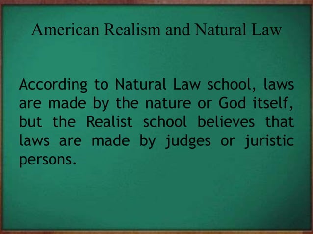 American realism- Legal Theory | PPTX