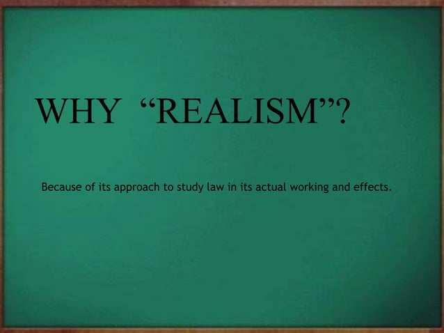 American realism- Legal Theory | PPTX