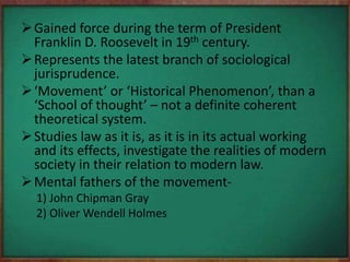 American realism- Legal Theory | PPTX