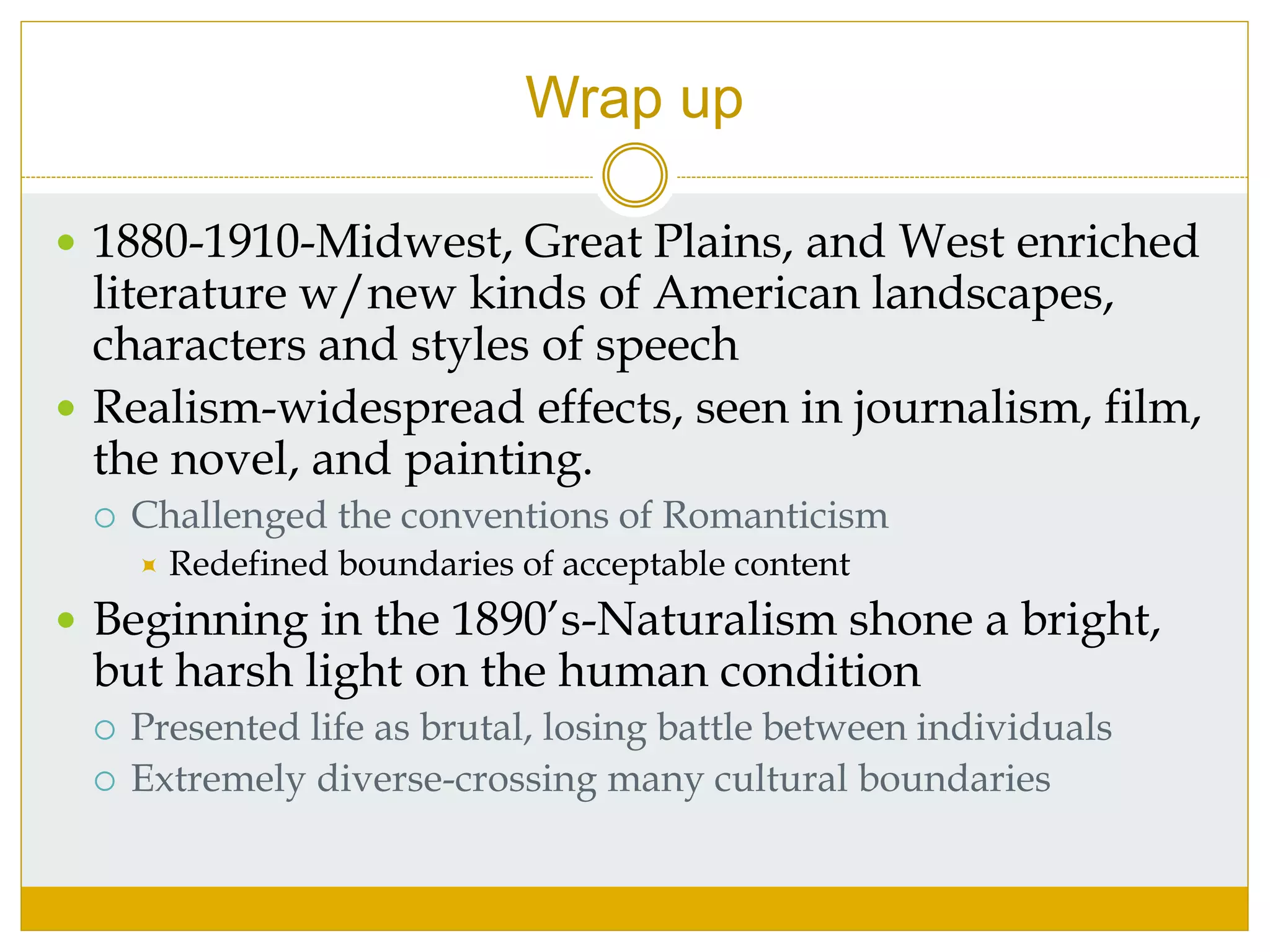 American realism 1880 1910 | PPTX