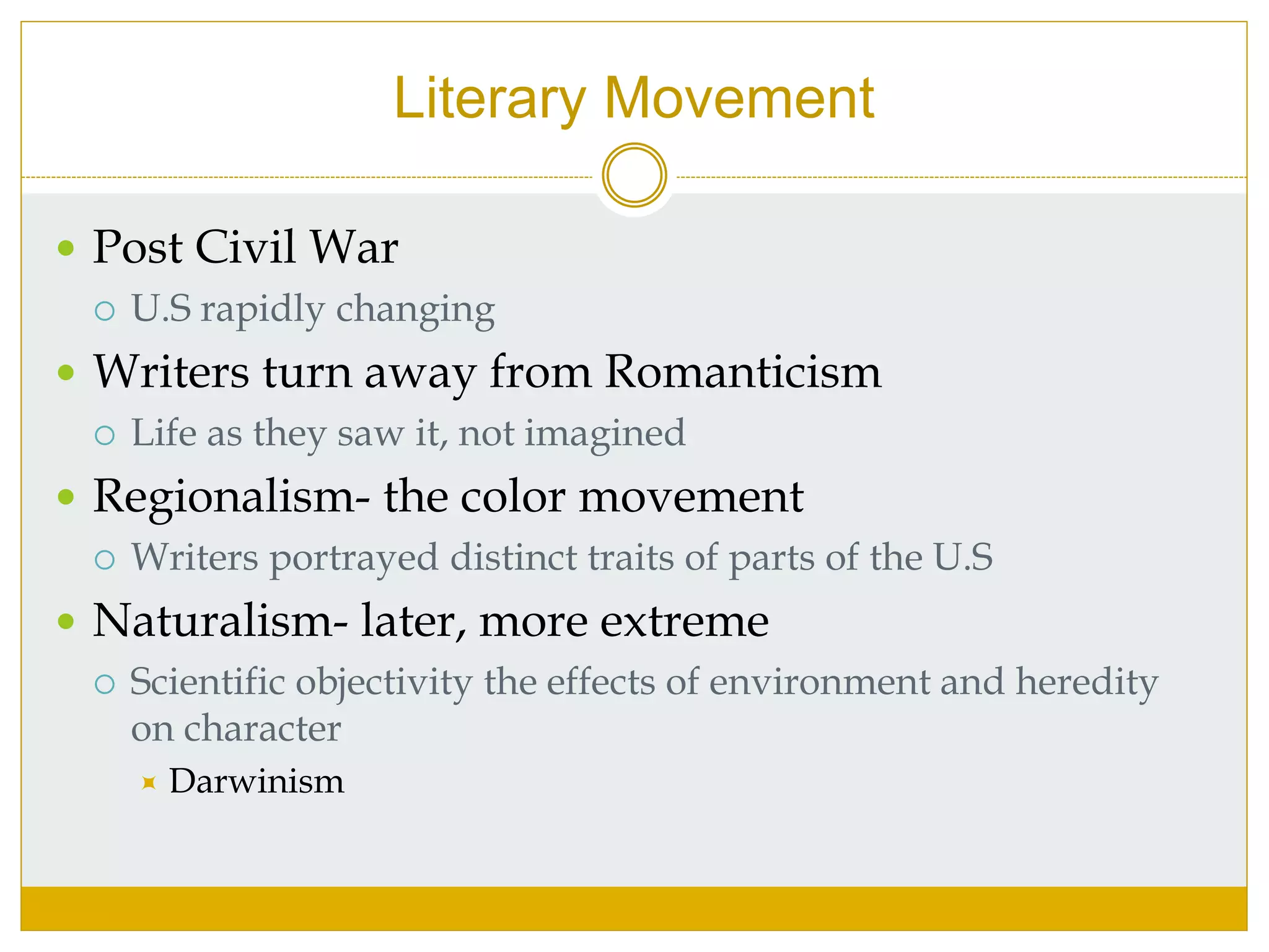 American realism 1880 1910 | PPTX