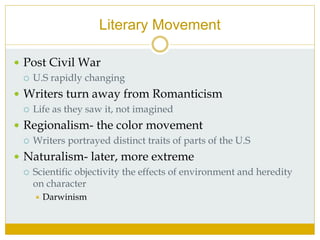 American realism 1880 1910 | PPTX