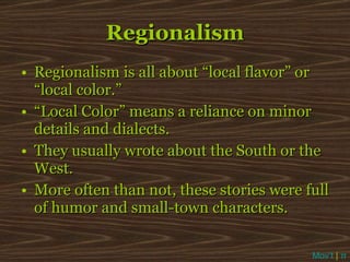 American realism lecture powerpoint | PPT