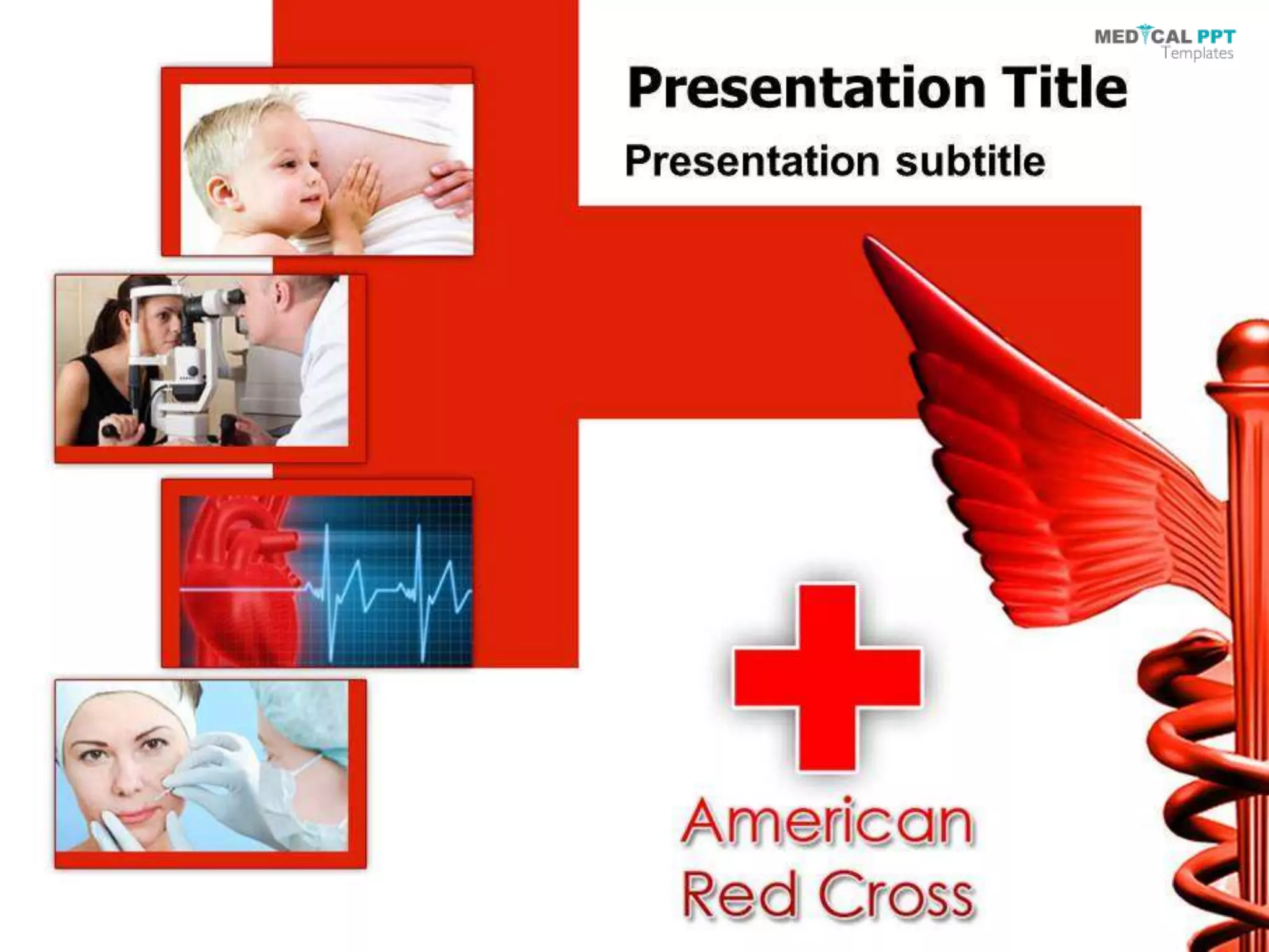 American Red Cross PowerPoint Template - www.medicalppttemplates.com