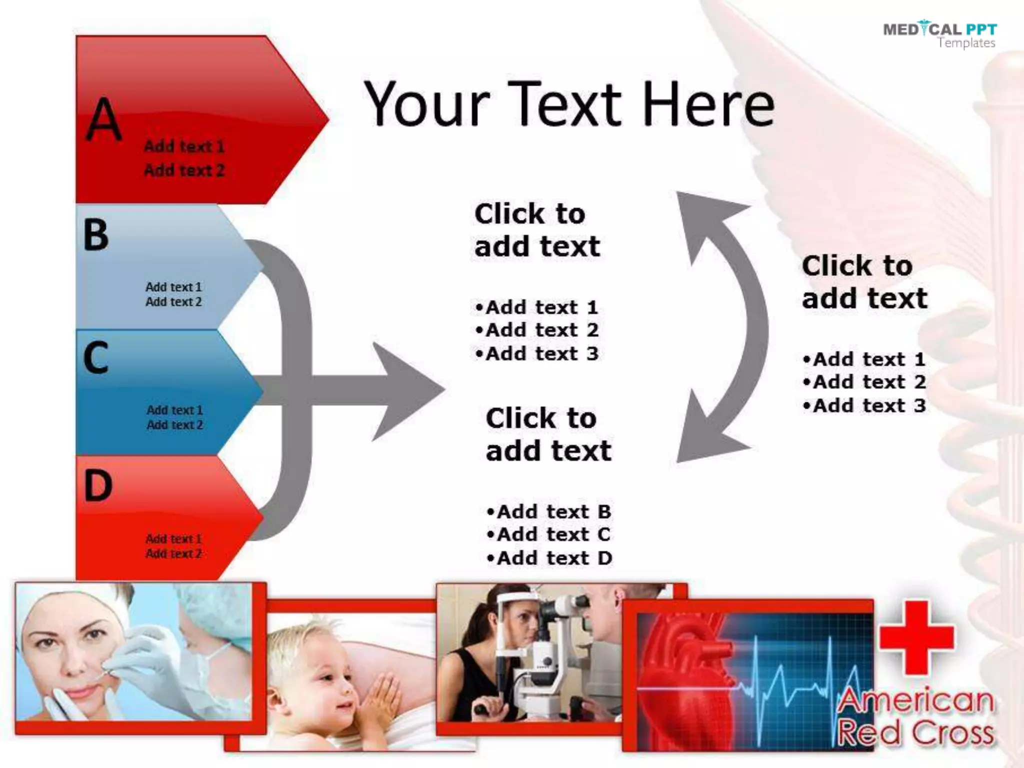 American Red Cross PowerPoint Template - www.medicalppttemplates.com