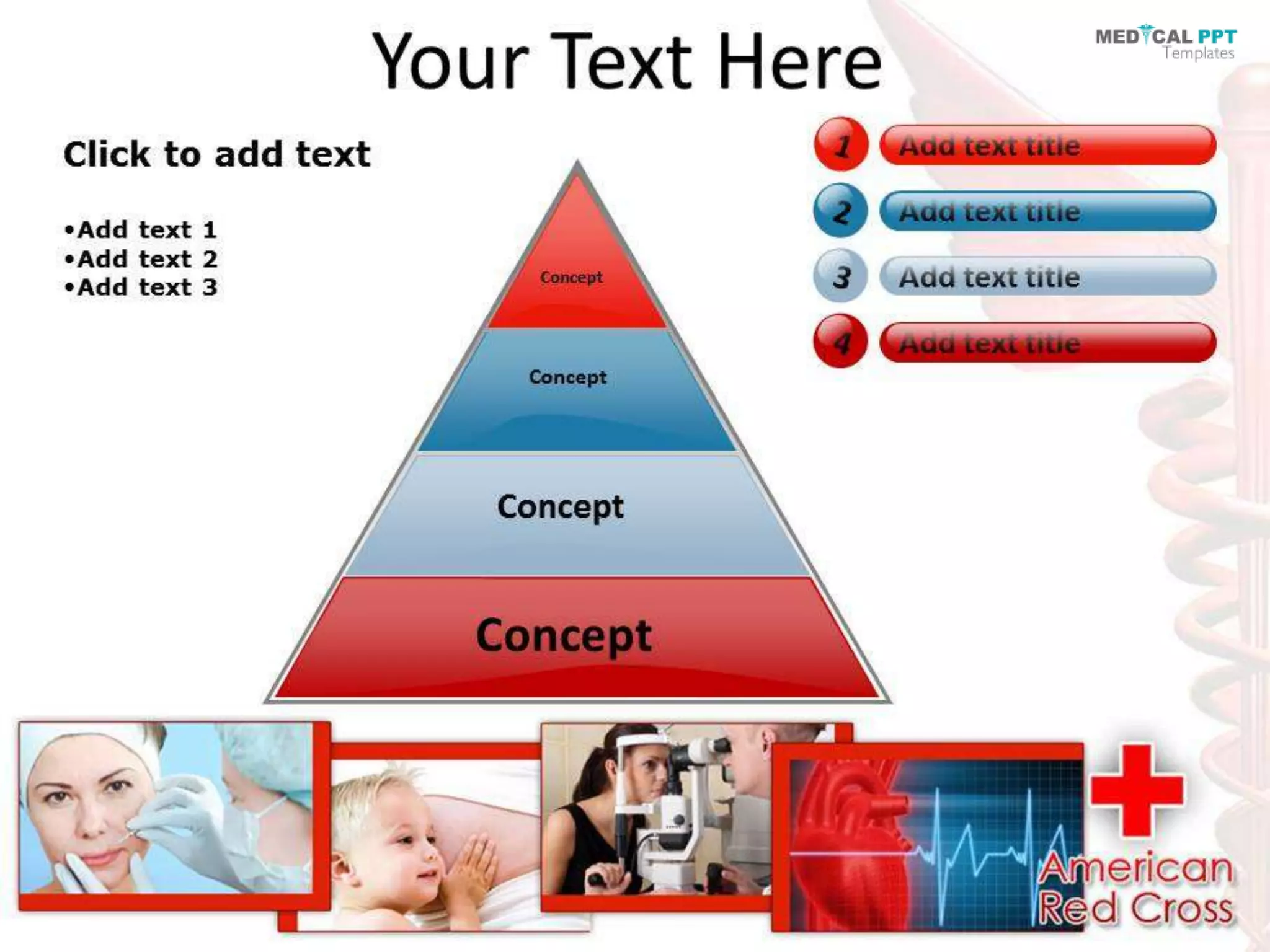 American Red Cross PowerPoint Template - www.medicalppttemplates.com