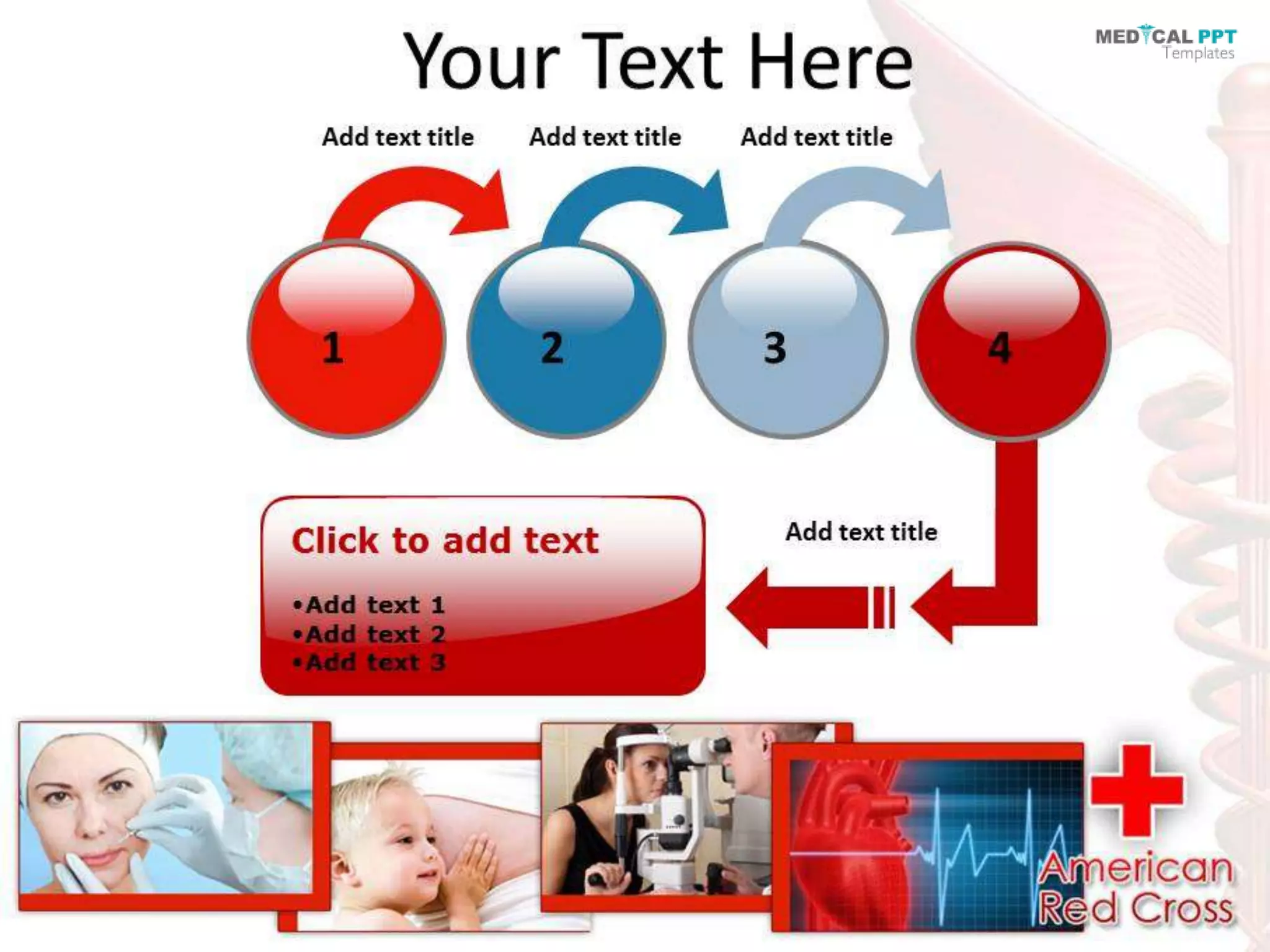 American Red Cross PowerPoint Template - www.medicalppttemplates.com