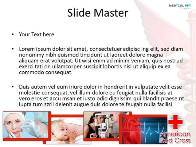 American Red Cross PowerPoint Template - www.medicalppttemplates.com