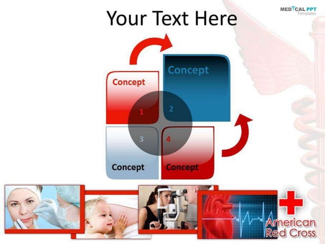 American Red Cross PowerPoint Template - www.medicalppttemplates.com
