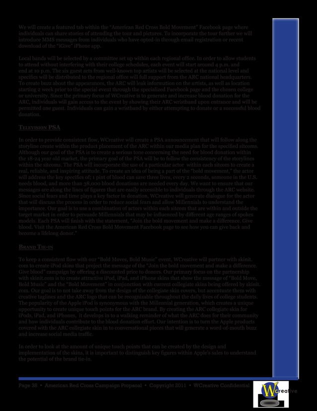 American Red Cross Proposal W Creative | PDF