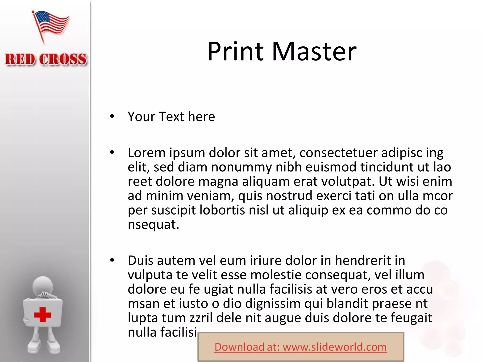 American Red Cross Sign Powerpoint Template | PPT