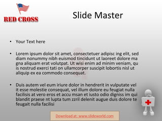American Red Cross Sign Powerpoint Template | PPT